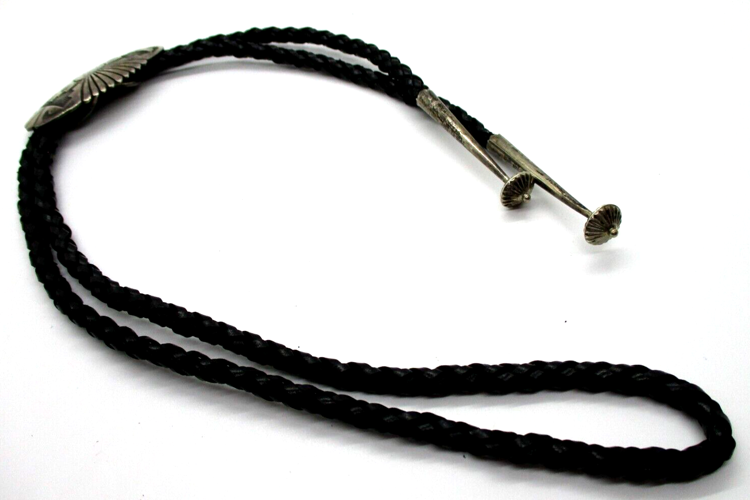 Native American Navajo LC Signed Sterling silver bolo tie Chee Lee 925 ...