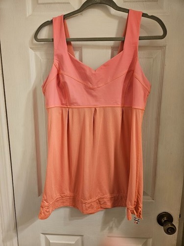 Lululemon Elevate Women's Tank Top Size 12 Drawstring Cinch Waist Pink ...