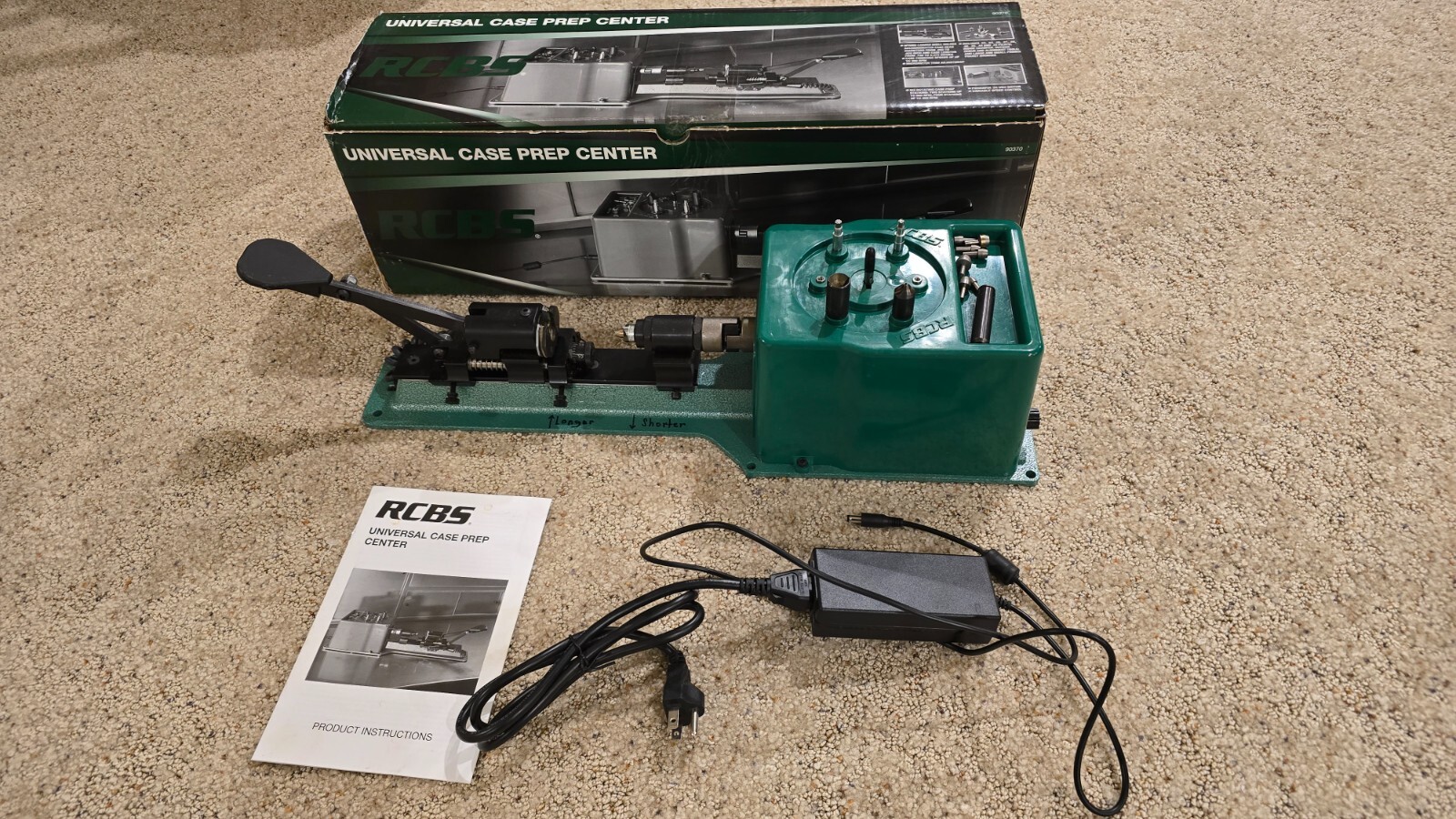 RCBS 90370 Universal Case Prep Center Reloading Brass trimmer | eBay