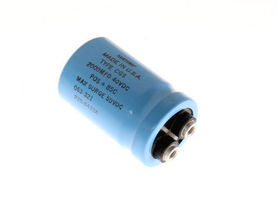 LOT OF TWO Mallory 2000uF 40V Large Can Electrolytic Capacitor ...