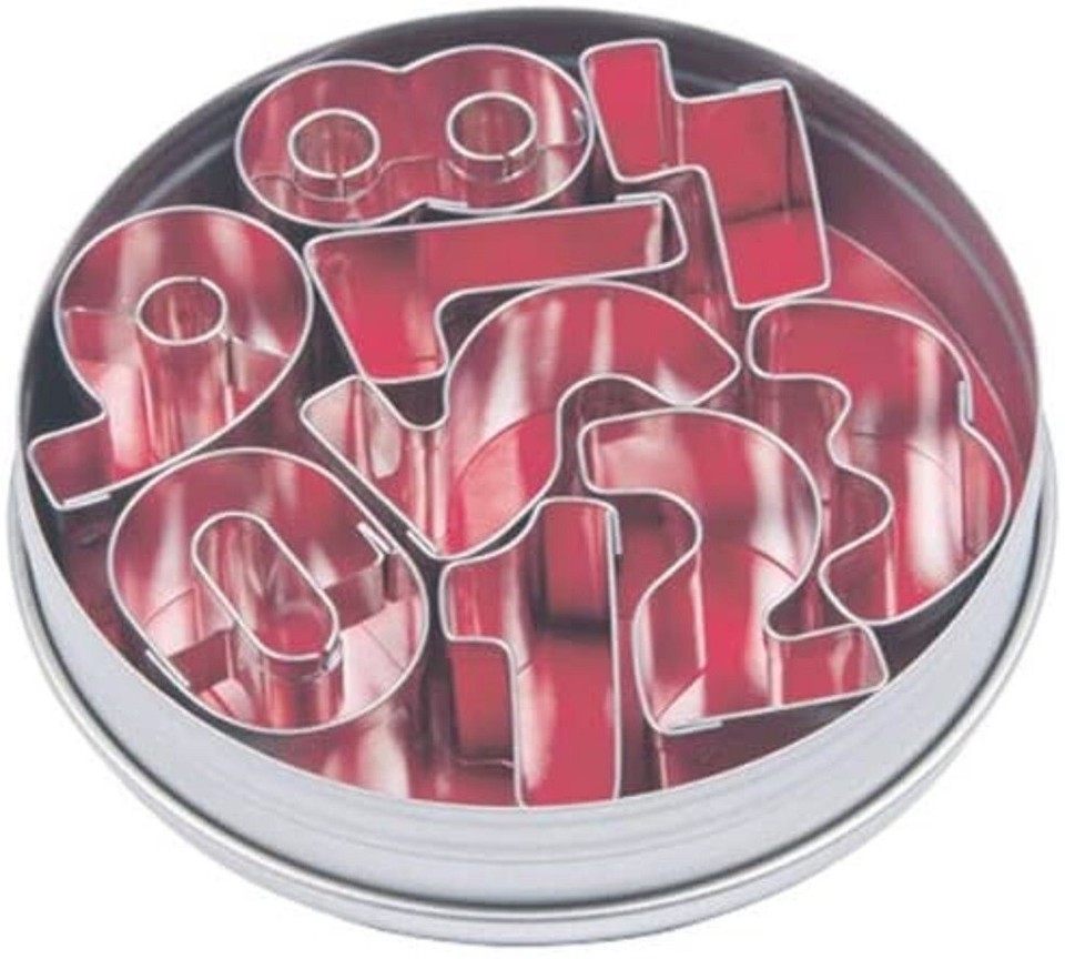 Set 9 Cutter Numbers STADTER Metal Cutter Cookies Cake Design | eBay