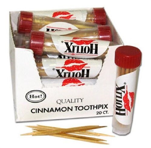 Flavored Toothpicks Cinnamon HOTLIX Toothpix Tooth Pick Fire Hot Sweet ...