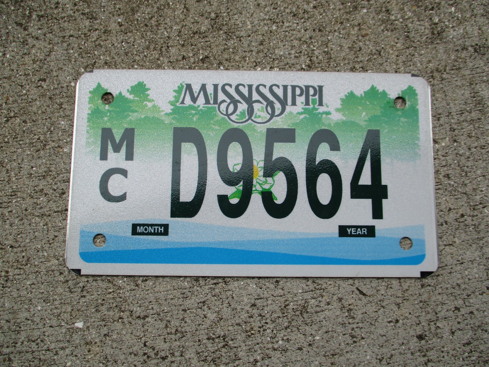 Mississippi motorcycle license plate # D9564 | eBay
