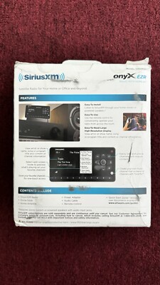 Sirius XM Onyx EZR Radio Receiver w Bluetooth Dock & Home Instal Kit ...