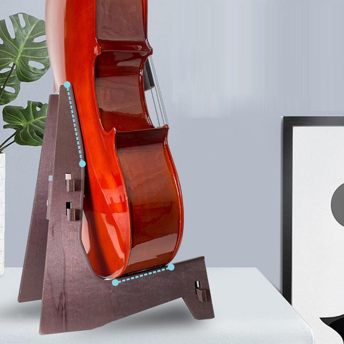 Wooden Cello Stand Lemurian Crafts Lemurian Crafts Cello Stand With