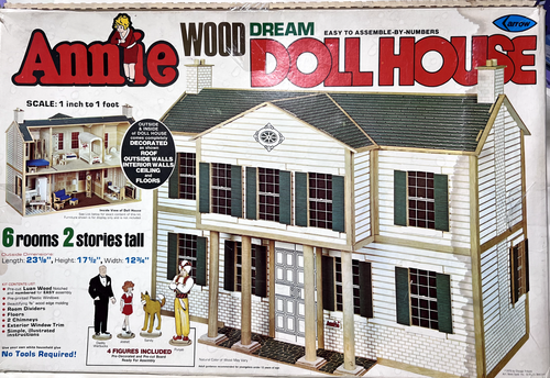 Open Box Vintage Arrow Annie The Orphan 1:12 Scale Wood Dream Dollhouse ...