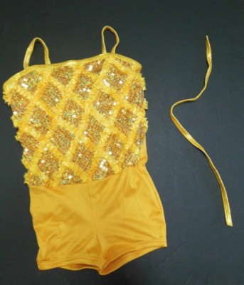 New Shorty Unitard Boycut Foil Ruffled Bodice small child (6C) Flag ...