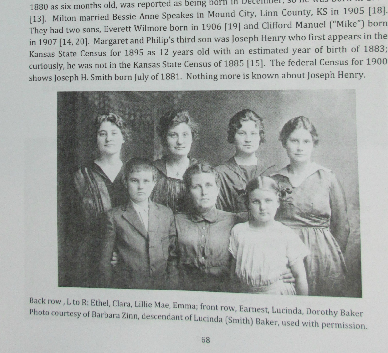 Kansas Genealogy Pioneers of Baxter Springs Mintun Vance Tener 1816 to ...