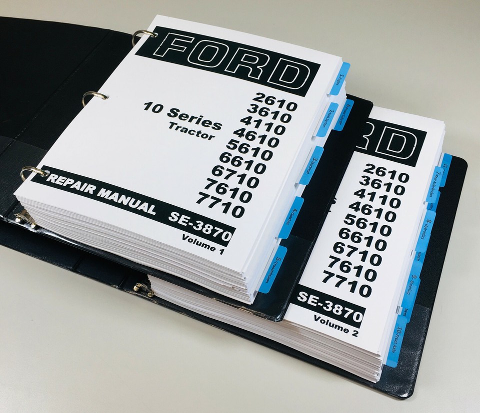 Ford 234 334 3910 Tractors Service Repair Shop Manual Technical Book ...