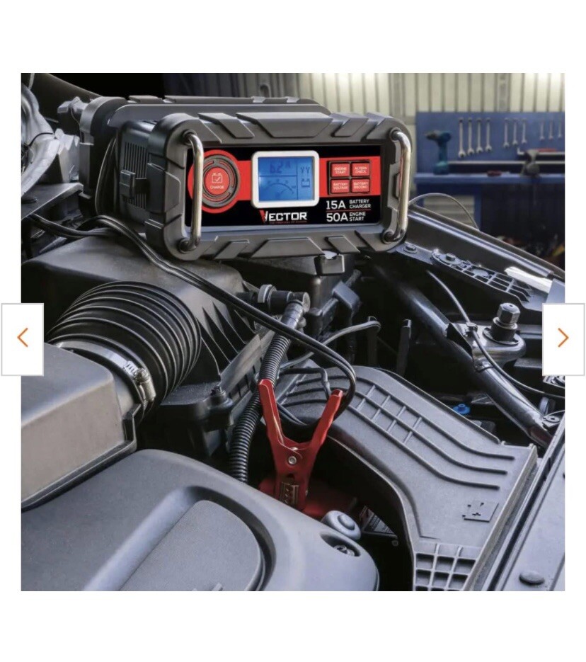 Vector 12v Automotive Battery Charger 50 Amp Engine Start Model BC15BV ...