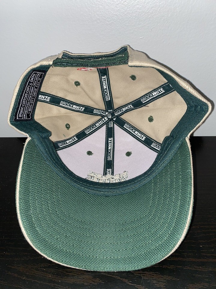 Vintage Brock White Styrofoam DOW Trucker Hat Baseball Cap Lid | eBay