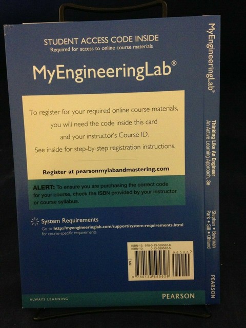 MyLab Engineering with Pearson EText -- Access Card -- for Thinking Like an Engineer : An Active ...