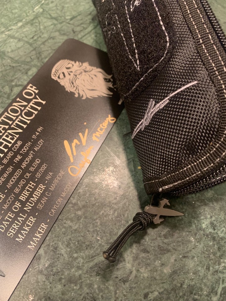 Microtech Marfione Custom Tactical Beard Comb Real McCoy Collab Edition ...