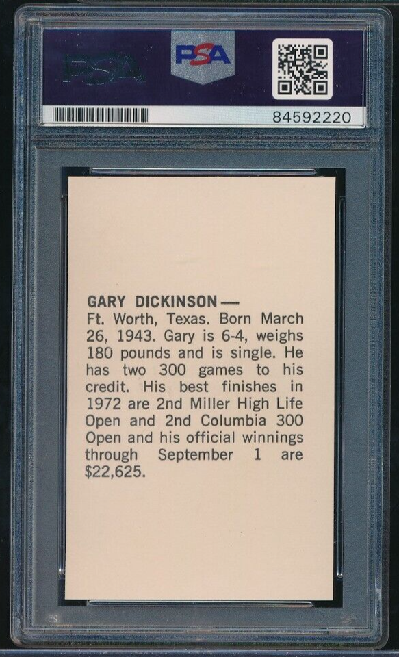 1973 PBA Bowling Gary Dickinson signed auto autograph PSA/DNA swsw6 | eBay