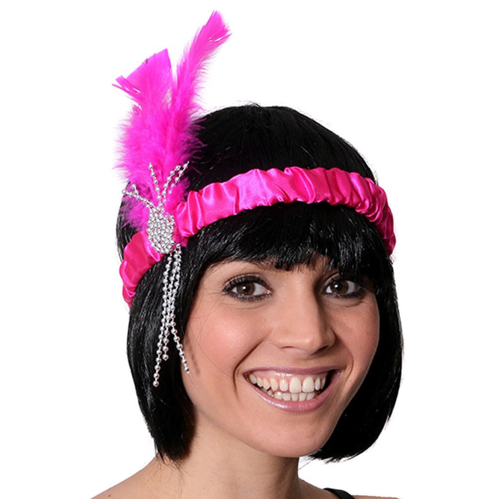 1920'S FLAPPER HEADBAND GANGSTER MOLL HEAD BAND FANCY DRESS COSTUME ...