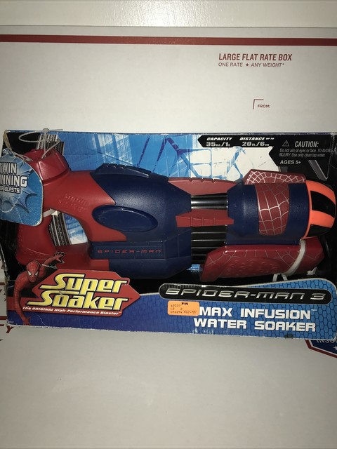 Super Soaker Spider-man 3 Water Gun Blaster 35 Oz 20 FT 2 Spinning ...