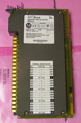 ALLEN BRADLEY 1771 OD16 Series B Rev A03 Isolated 120V AC Ouput Module ...
