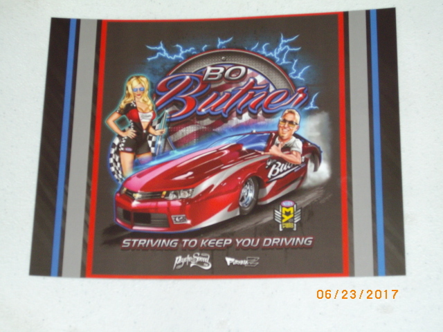 2017 BO BUTNER "BO BUTNER RACING" PRO STOCK NHRA POSTCARD | eBay