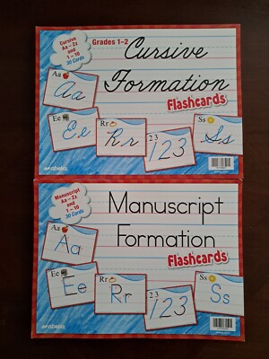 Abeka 1st-2nd grade Manuscript & Cursive Formations Flashcards FB471 | eBay