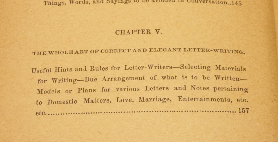 Antique 1884 The Lady's Guide to Complete Etiquette HC Book by Emily ...