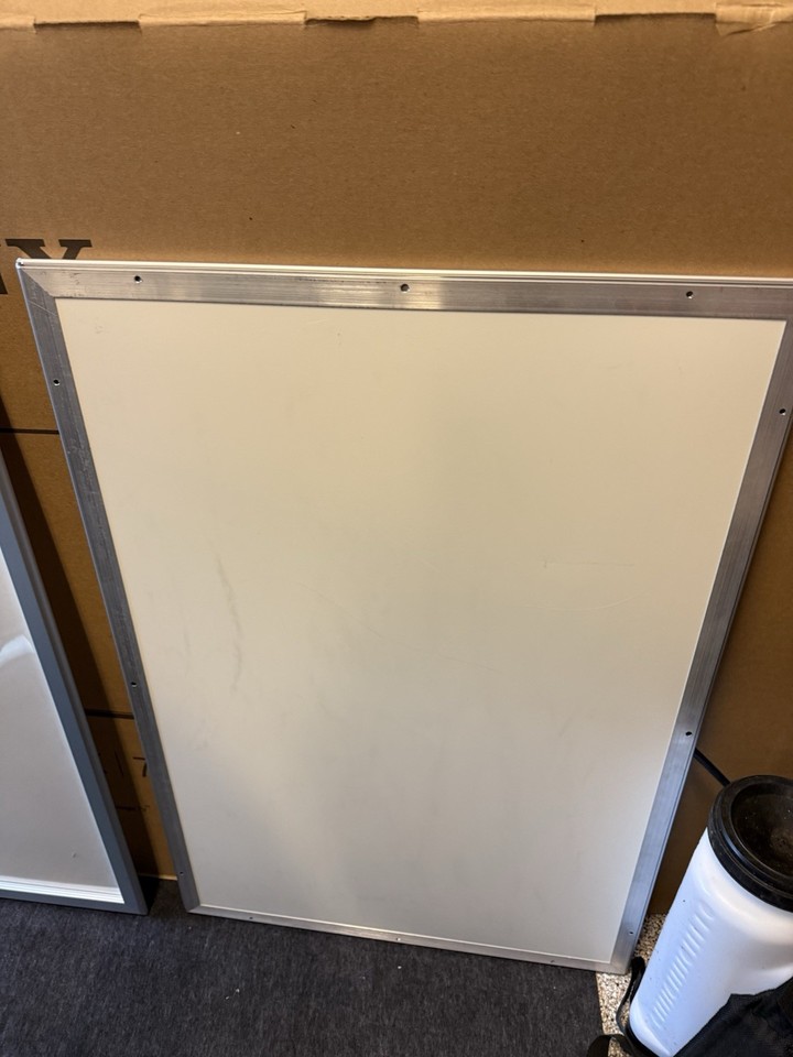 (2) 24x36 Aluminum Snap Frame Poster Wall Display Front Loading Silver ...