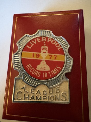 Liverpool 1977 League Champions Badge 'Record 10 Times' Pin Badge | eBay UK