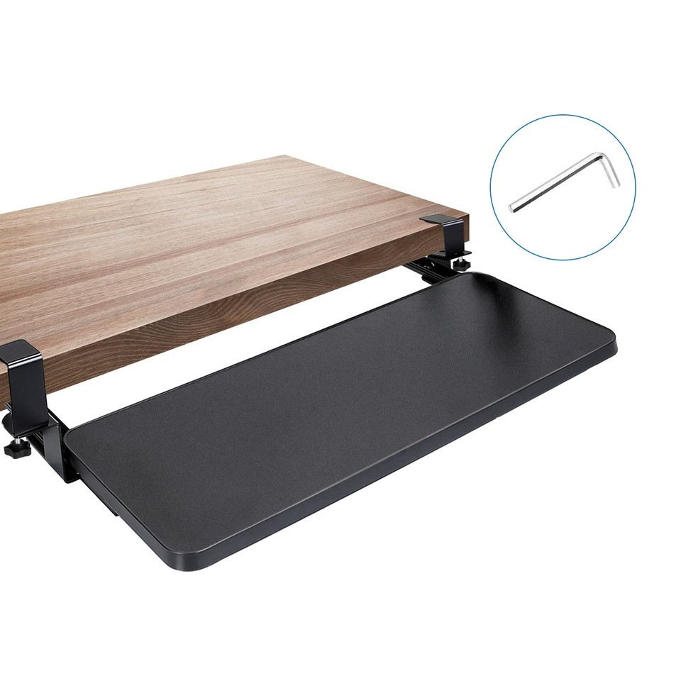 Slide Out Keyboard Tray Under Desk Pull Out Computer Keyboard Drawer ...