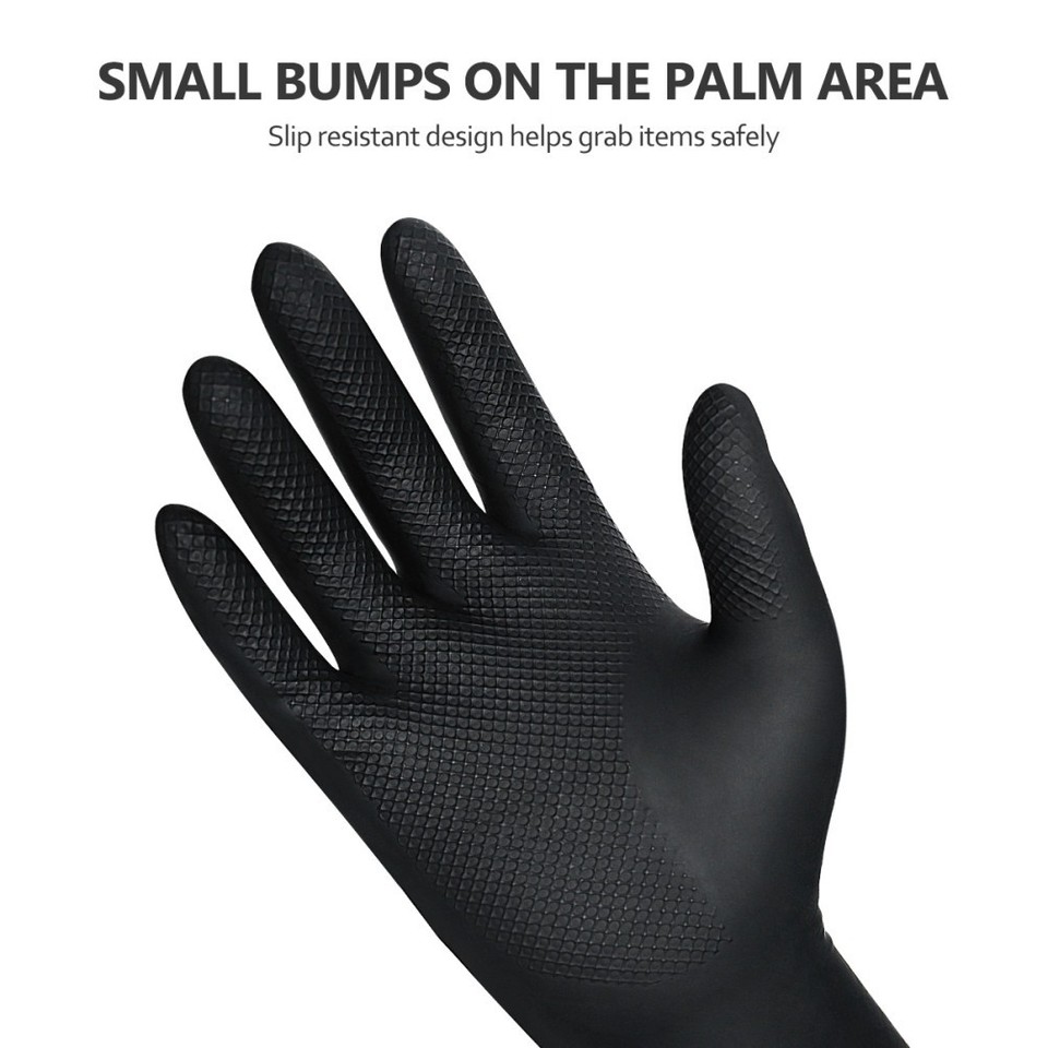 10 Pcs Laboratory Gloves Reusable Latex Gloves Hair Salon Gloves Medium ...