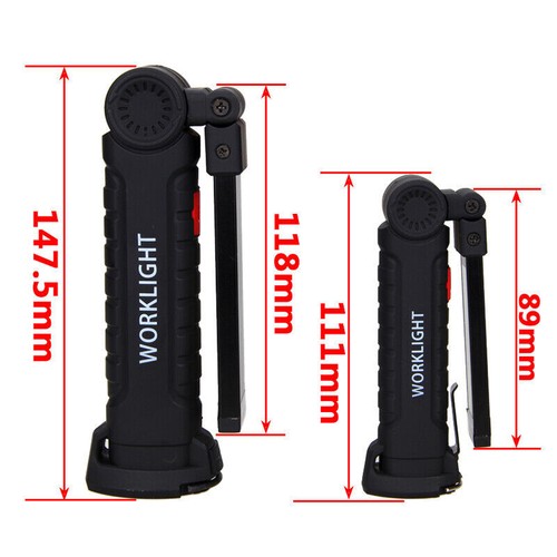 Rechargeable COB LED Work Light USB Flexible Magnetic Inspection Lamp ...
