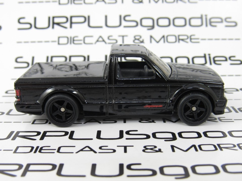 Hot Wheels 1:64 LOOSE Black 1991 GMC SYCLONE Pickup Custom Swap w/Real ...