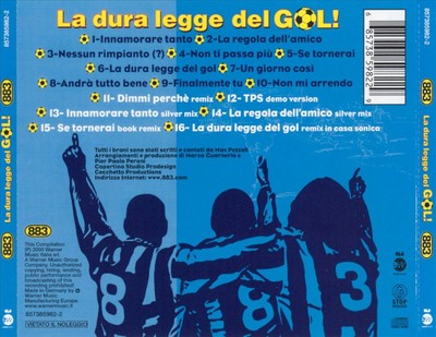 883 LA DURA LEGGE DEL GOL! [BONUS REMIXES] NEW CD 685738598229| eBay