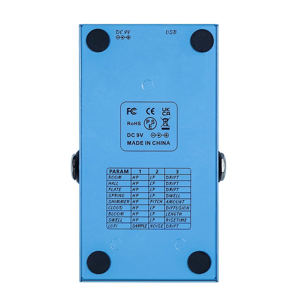 M-VAVE Electric Guitar Pedal 9 Reverb Amp Channel Switch Distortion ...