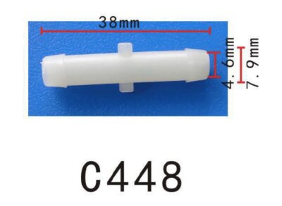 10pcs Fit GM 7mm Plastic Striaght Hose Joiner Connector Coupler Vacuum ...