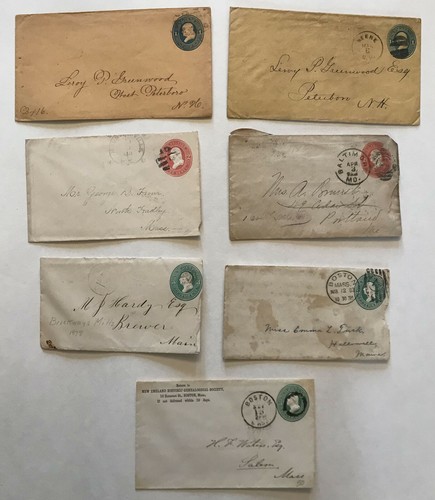 Group of 7 1870s-80s stationery items [y3516] | eBay