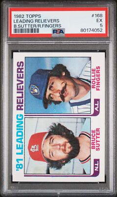 1982 TOPPS B.SUTTER/R.FINGERS #168 LEADING RELIEVERS PSA 5 | eBay