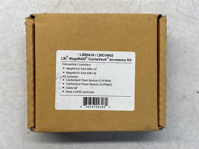LSI00418/LSICVM02 MEGARAID CACHEVAULT ACCESSORY KIT-NEW IN SEALED BOX ...