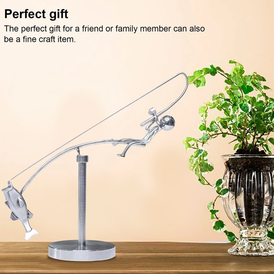 The Fisherman Balancing Sculpture – Handcrafted Art for Unique Home ...