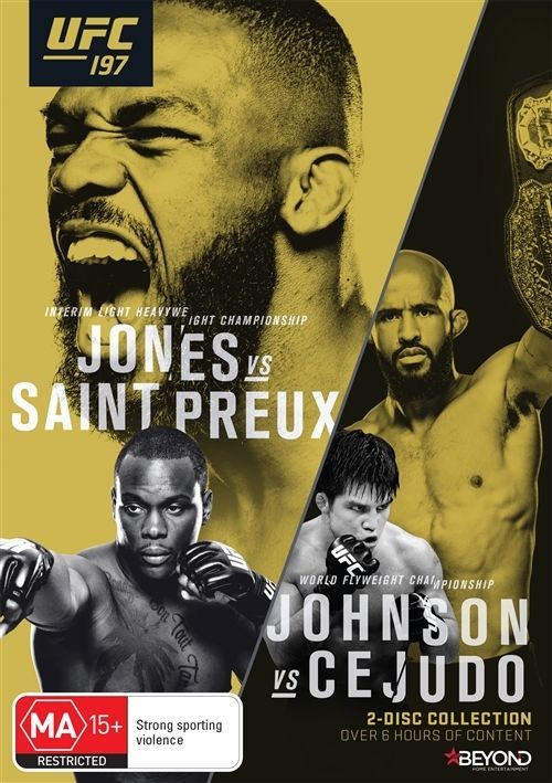 UFC #197 - Jones Vs Saint Preux (DVD, 2016, 2-Disc Set) New Region 4 ...