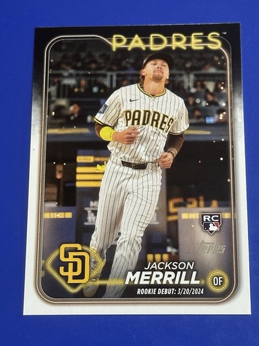 2024 Topps Update Jackson Merrill Rookie Debut RC #US169 - PADRES ...