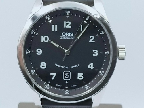 Authentic ORIS Classic XXL 7512 Black Dial Auto 44mm Stainless Steel ...