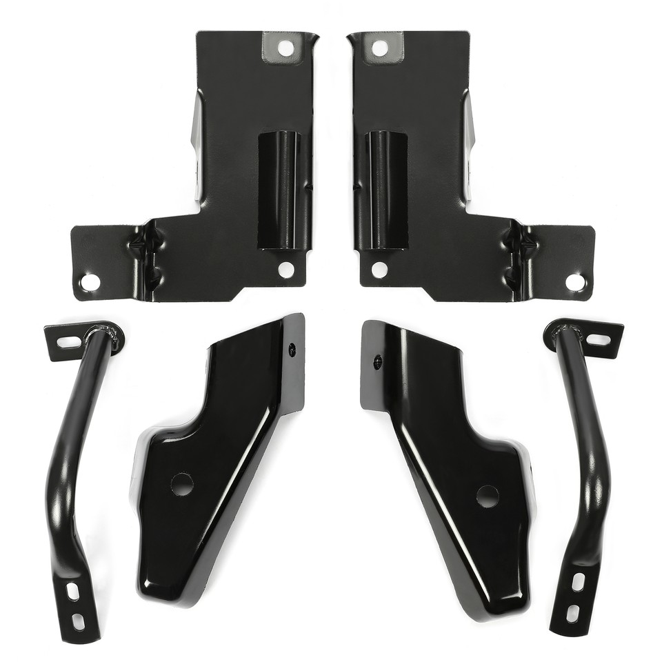 For Chevrolet Silverado 1999-2007 Front Bumper Mounting Brackets Powder ...