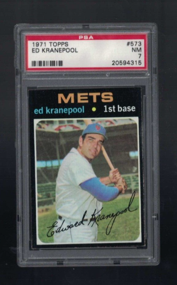 1971 Topps #573 Ed Kranepool New York Mets PSA 7 NM | eBay