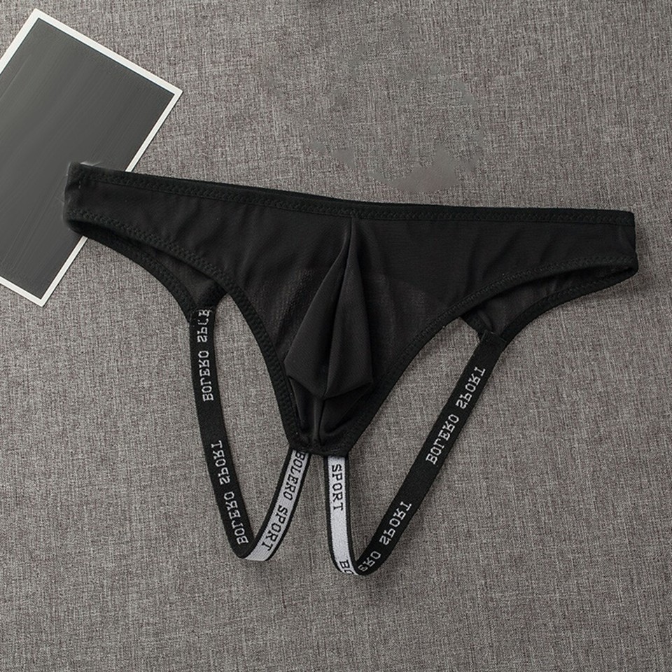 Mens Jock Strap Mesh Breathable-Underwear Backless Pouch Jockstrap ...