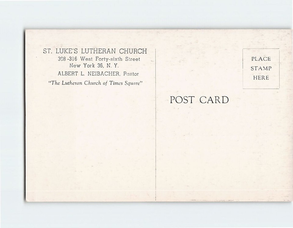 Postcard St. Lukes Lutheran Church USA | eBay