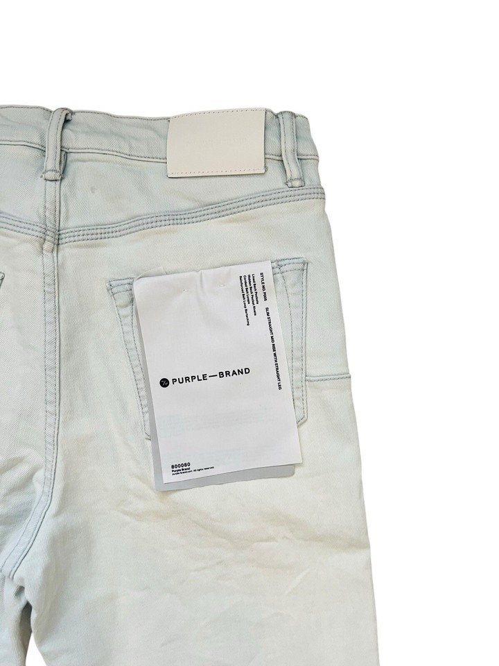 Purple Brand Jeans Men Slim Straight Mid Rise Blue P005 $265 Size 31/32 ...