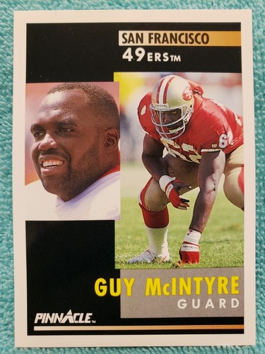 1991 PINNACLE GUY MCINTYRE #186 SAN FRANCISCO 49ERS | eBay