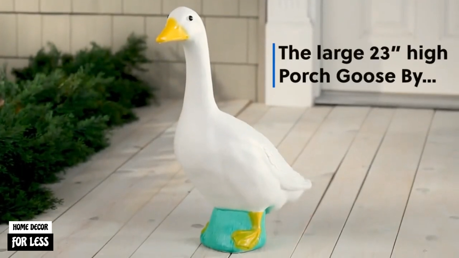 Large White 23"H Dress Up Goose Garden Statue Blow Mold Outdoor Yard ...