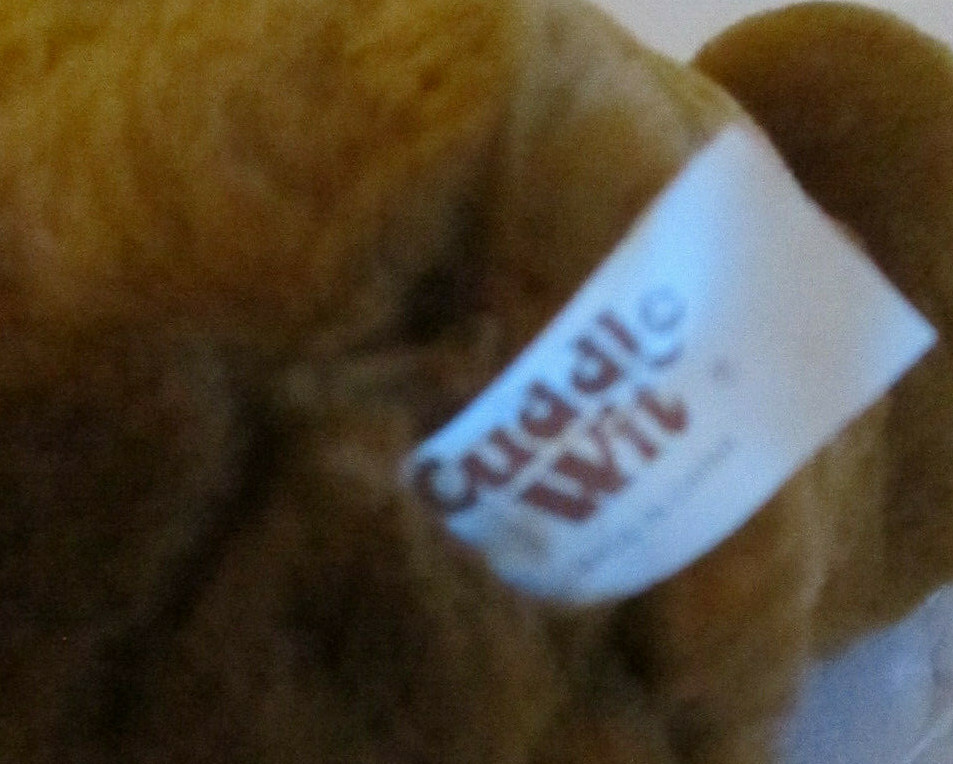 Cuddle Wit Baby Doll Bear Hard Composite White Face w/Brown Eyes Brown ...