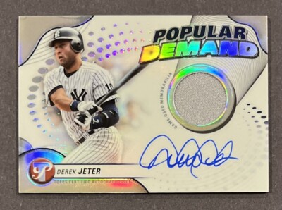 2024 Topps Pristine Popular Demand Derek Jeter Autograph Game-Used ...