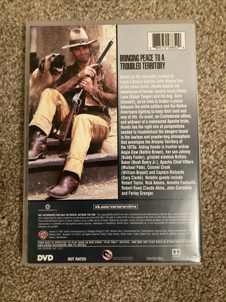 Hondo: The Complete Series (DVD, 1967, 4-Disc Set) DAMAGED CASE {READ ...